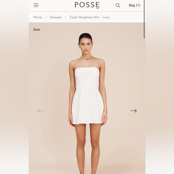 Posse | Dresses | Iso Posse Zayla Strapless Mini | Poshmark